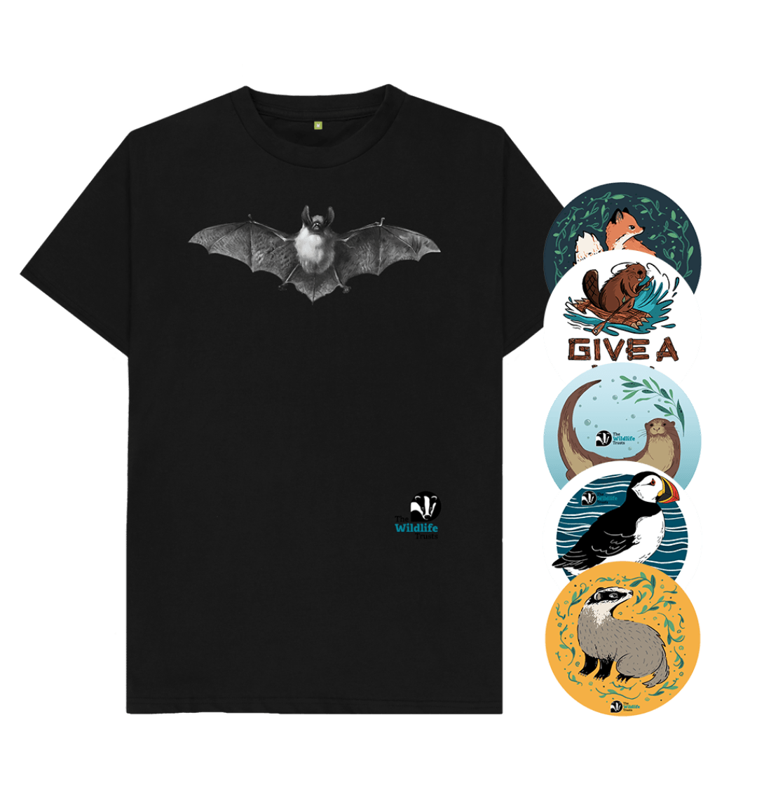 Bat T-shirt Sticker Bundle | The Wildlife Trusts Store