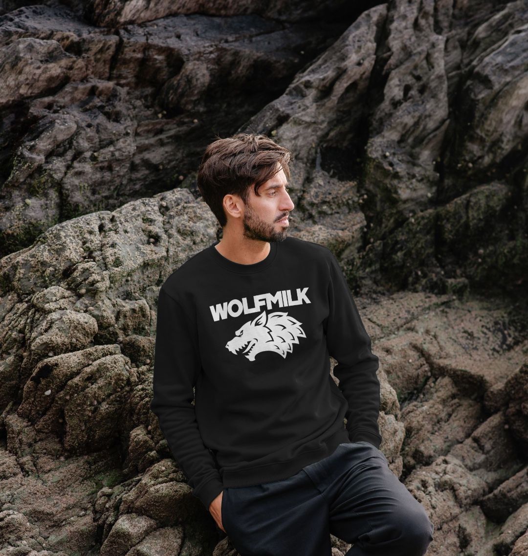 M's 50% Recycled Sweater HEAD LOGO Black