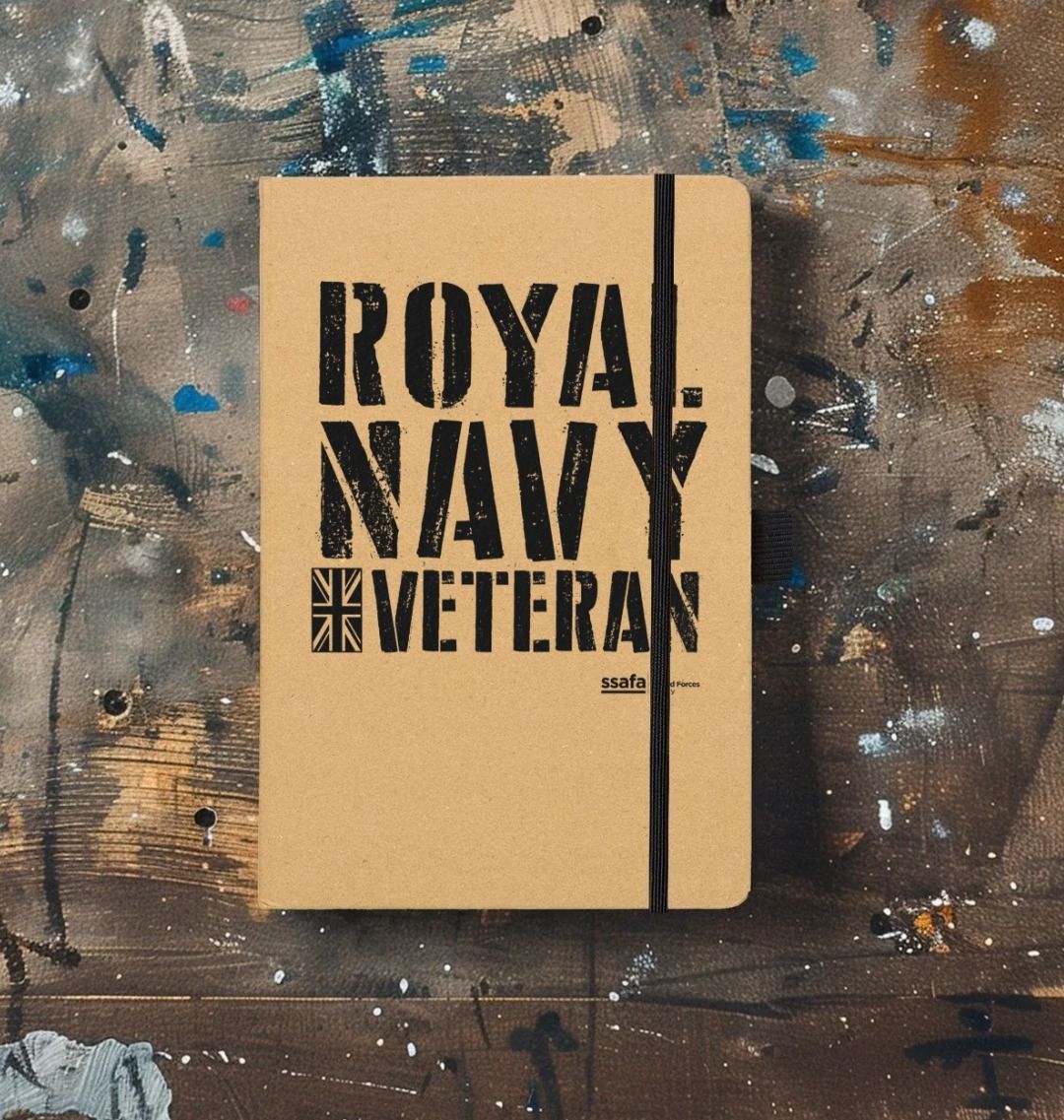 Royal Navy Veteran A5 Kraft Notebook Recycled Paper | SSAFA Store