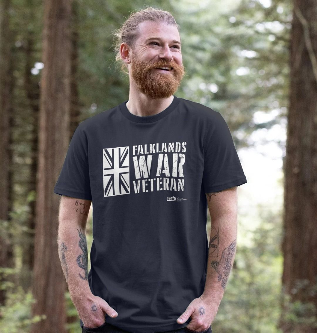 SSAFA Falklands War Veteran T-shirt (Black) | SSAFA Store