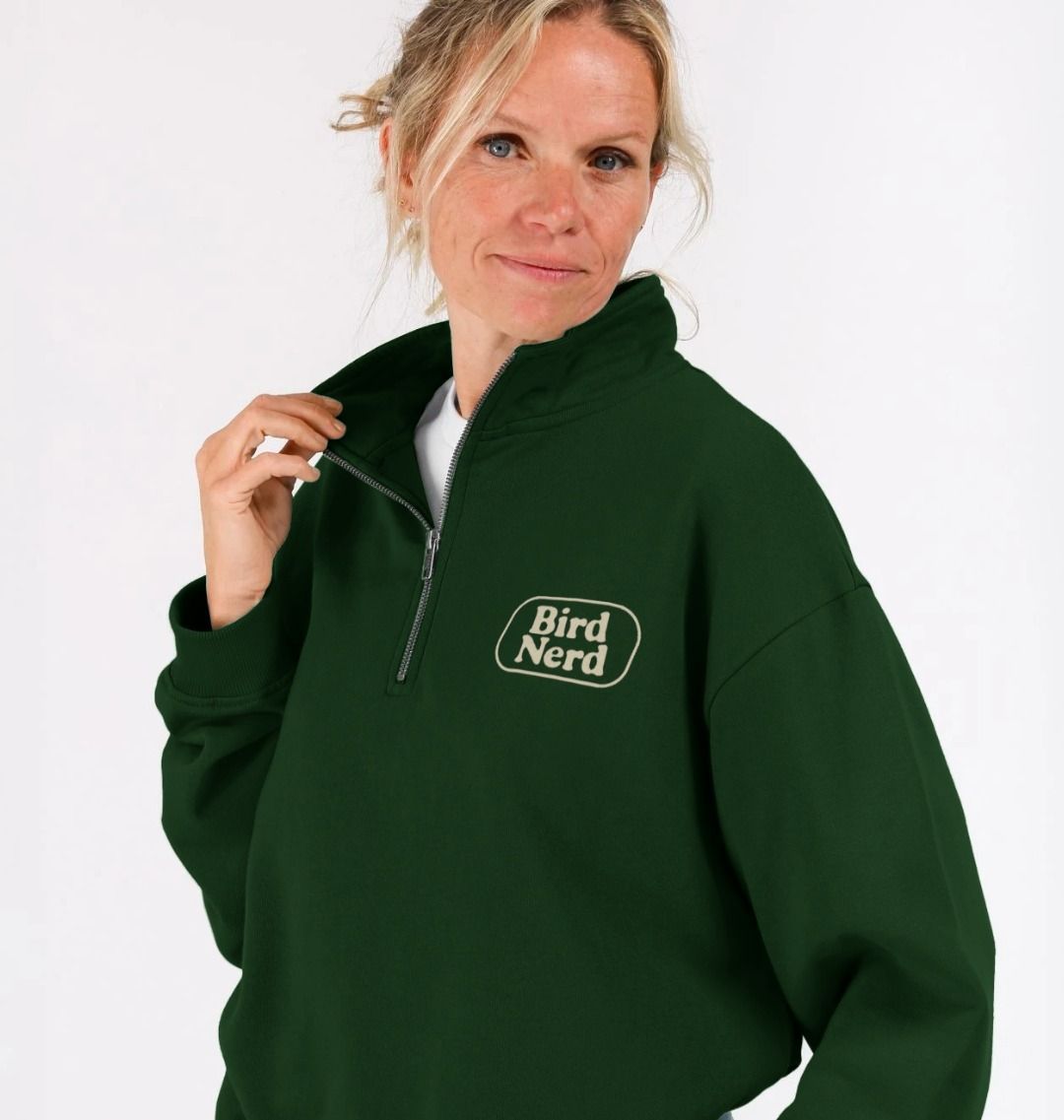 Bird Nerd Half Zip Sweatshirt | RSPB