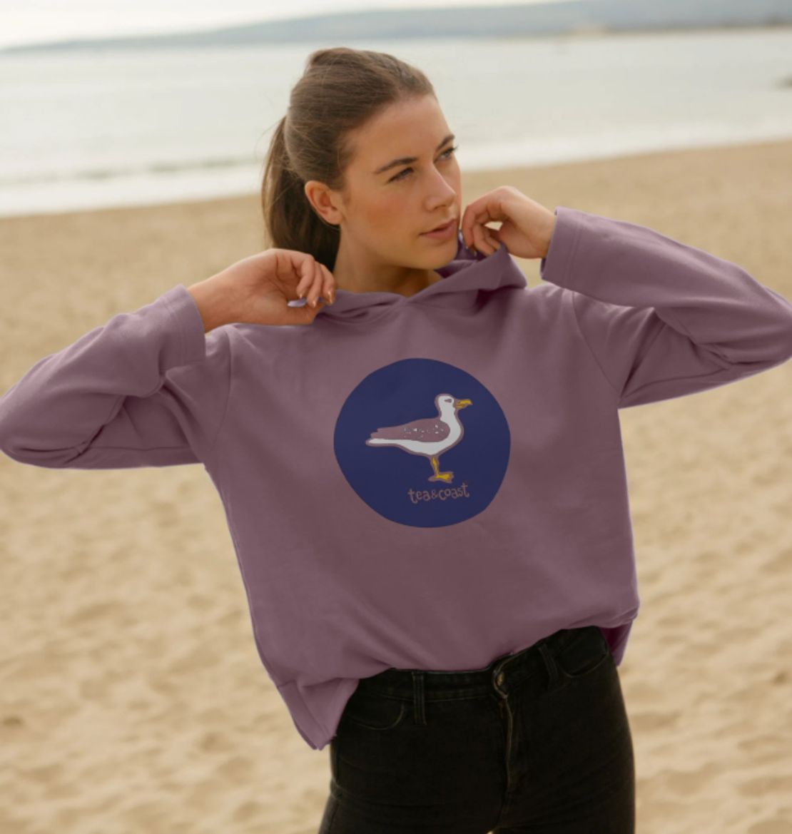 Cornish Clothing for Women in Organic Cotton: tea and coast