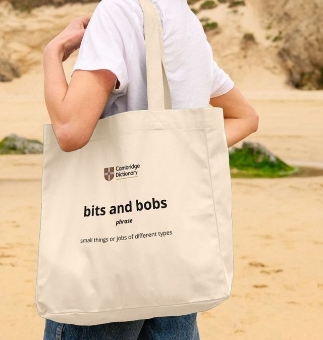 Bits and bobs organic cotton natural Tote Bag