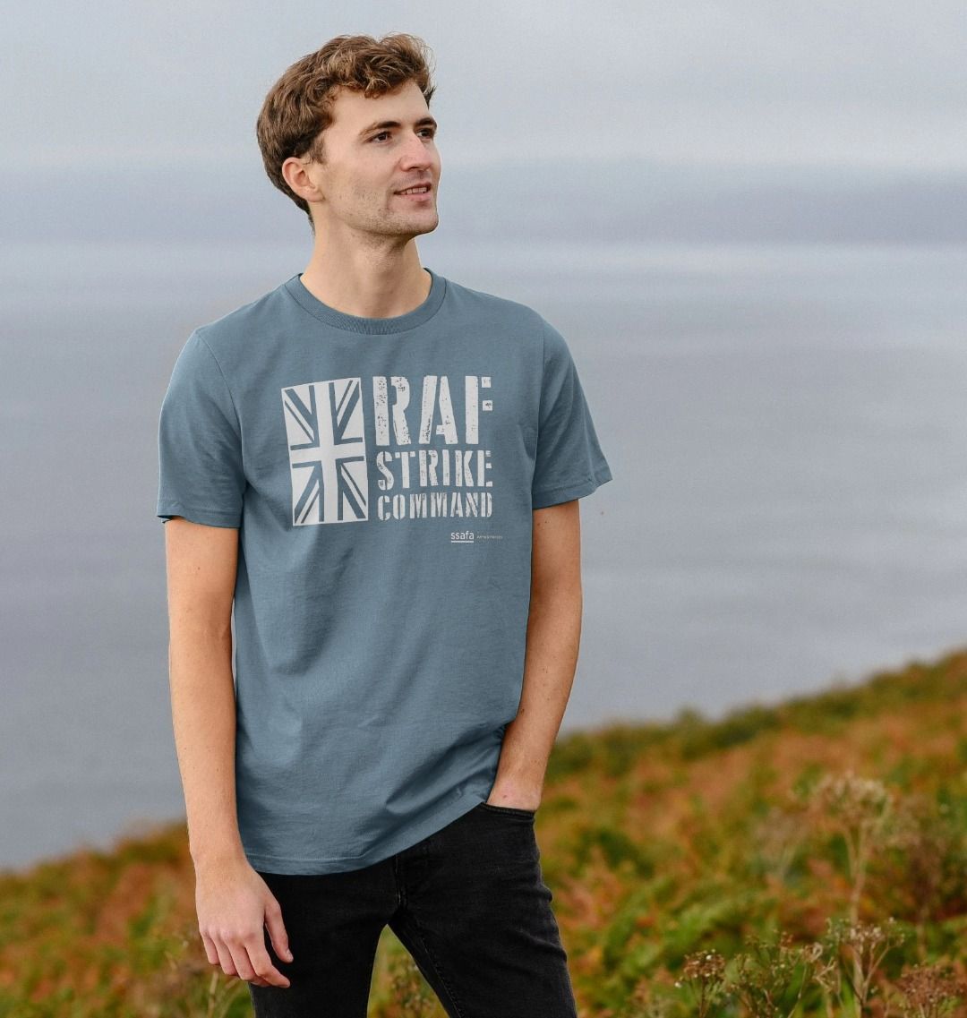 SSAFA RAF Strike Command T-shirt (Stone Blue) | SSAFA Store