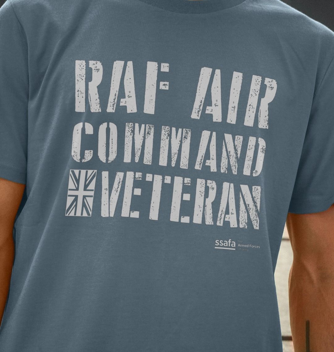 SSAFA RAF Air Command Veteran T-shirt (Stone Blue) | SSAFA Store