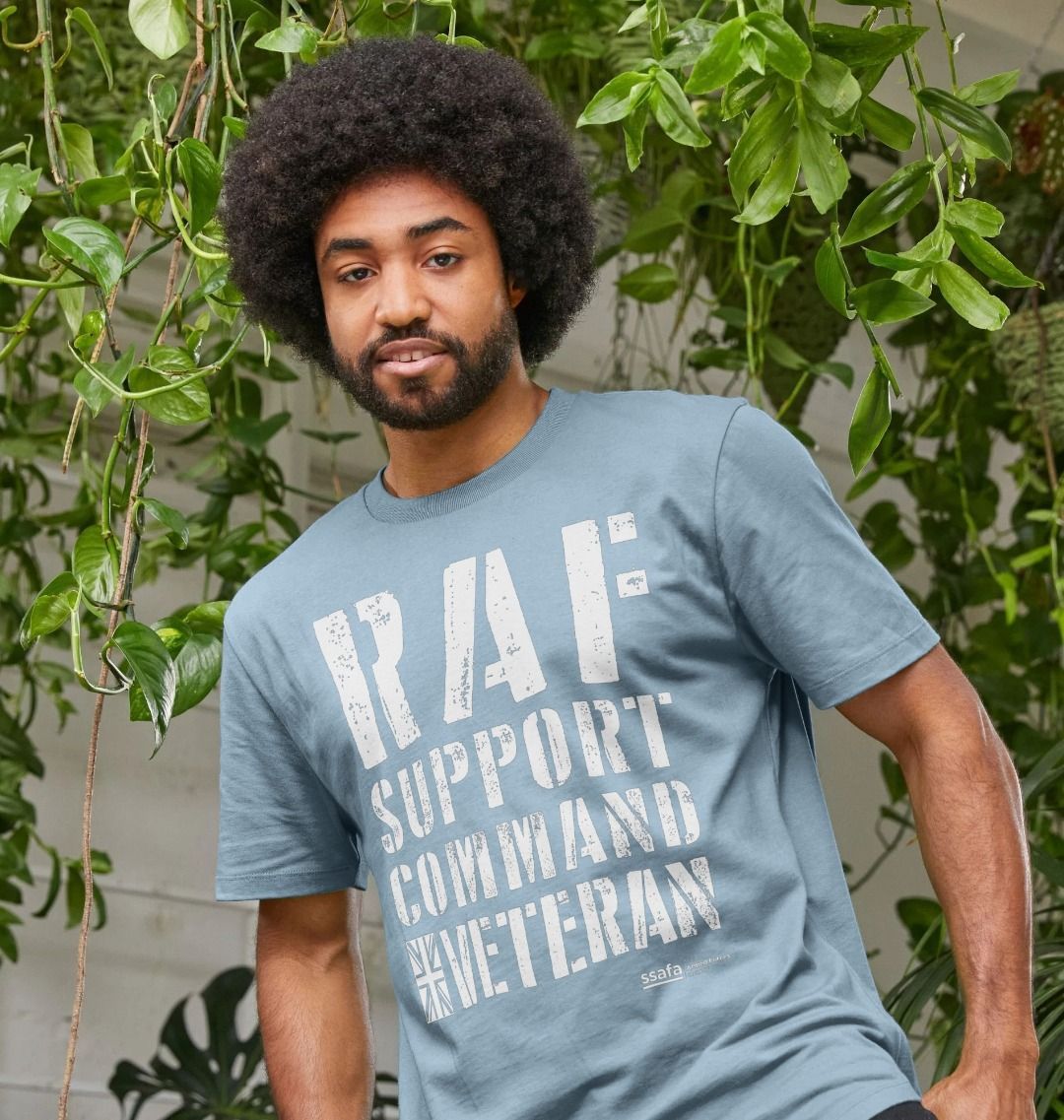 SSAFA RAF Support Command Veteran T-shirt (Stone Blue) | SSAFA Store