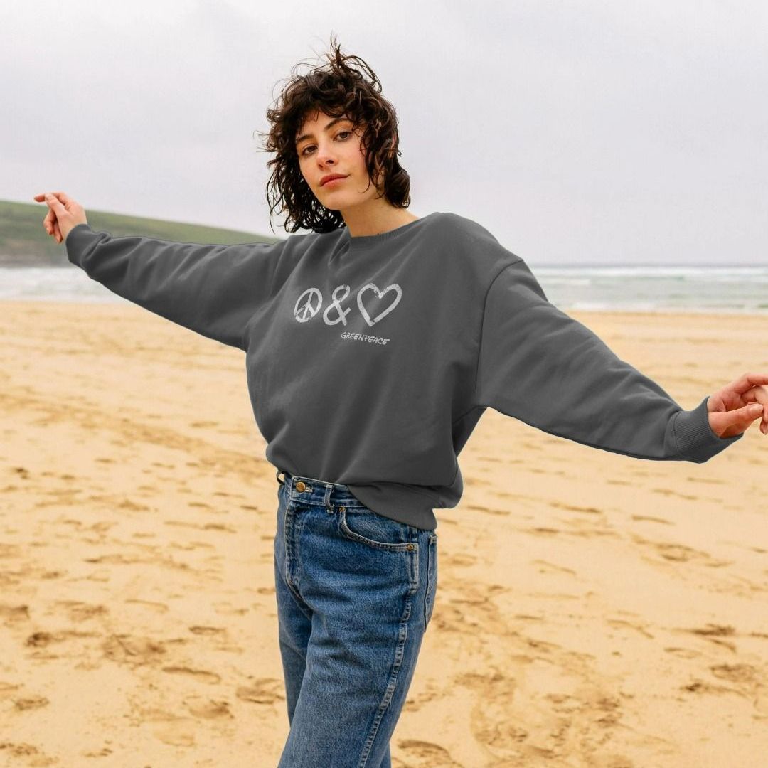 Peace and Love Oversized Jumper
