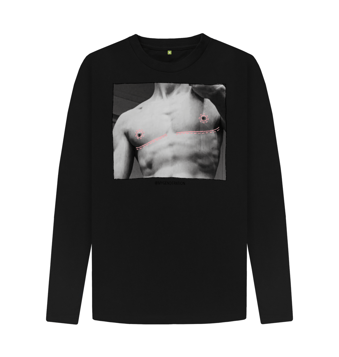 Sculpted Trans Masc Long Sleeve Tee