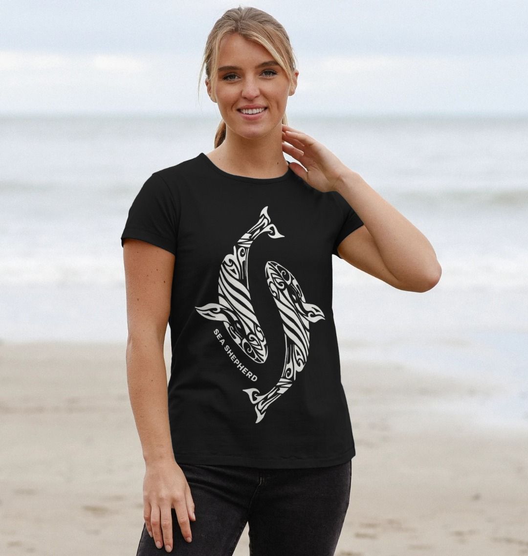 White Tribal Whales Top | Official Sea Shepherd Merch