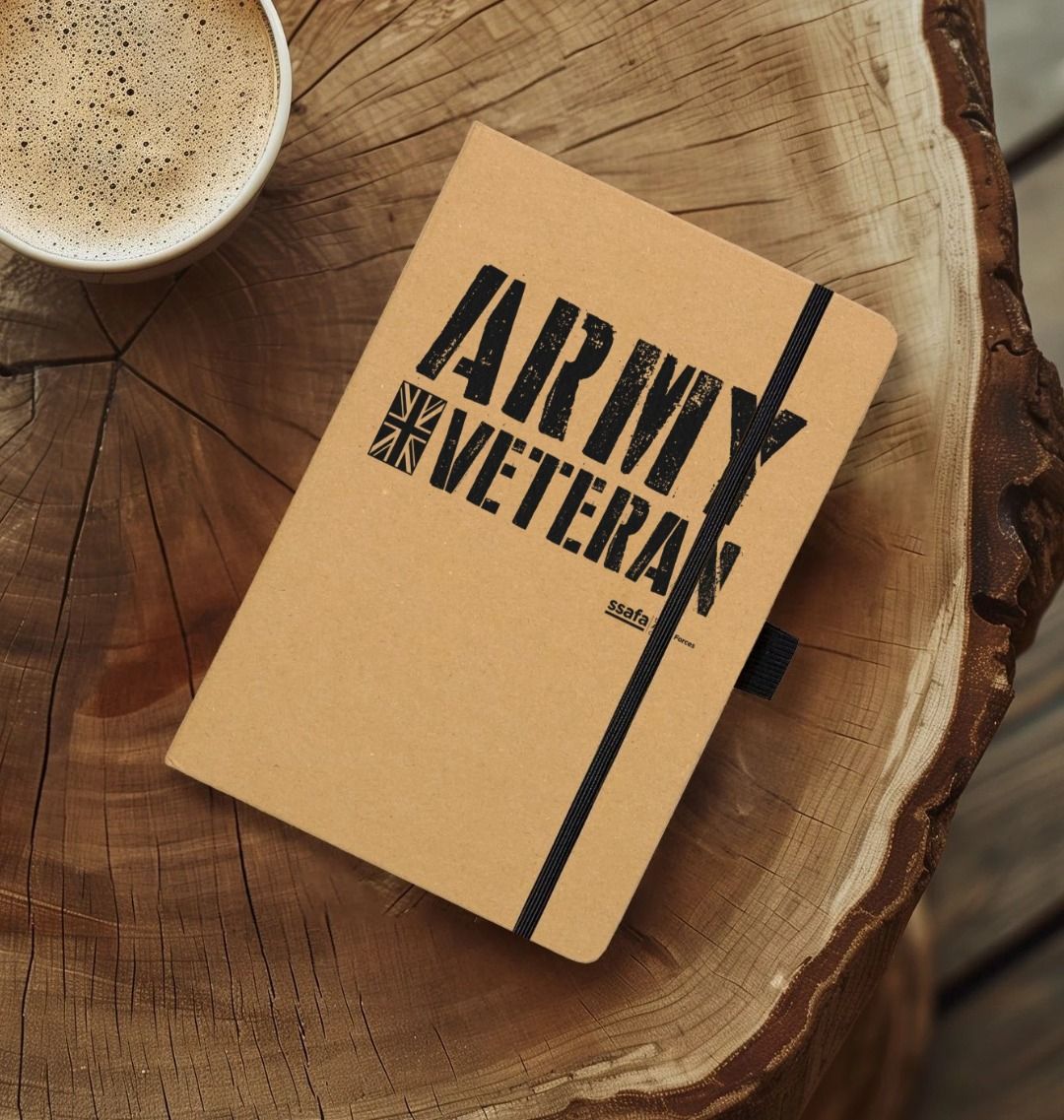 Army Veteran A5 Kraft Notebook Recycled Paper | SSAFA Store