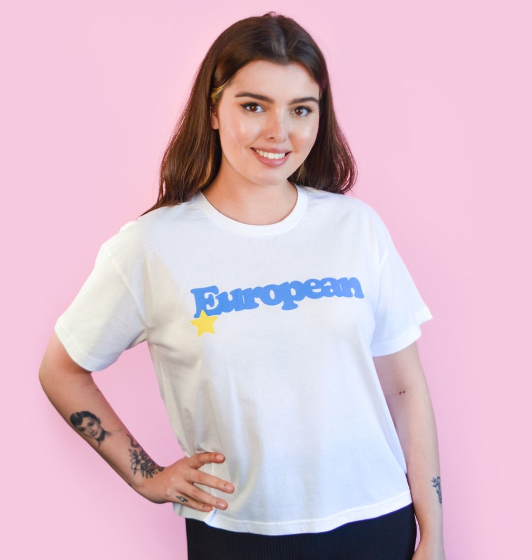 Tatty Devine European Cropped T-shirt