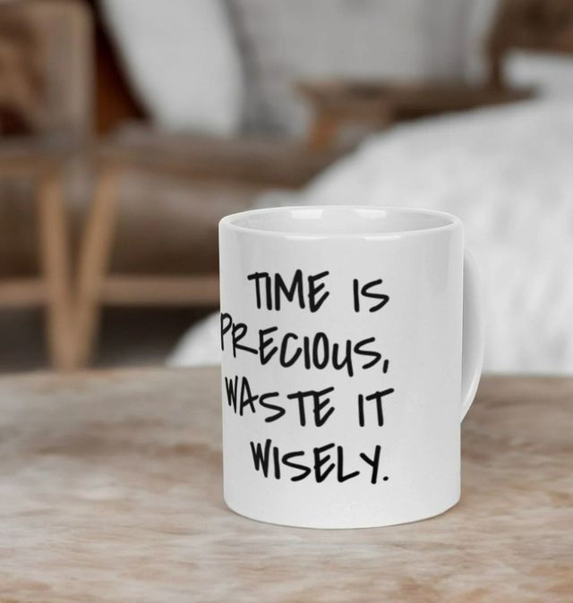 Time is precious sticker