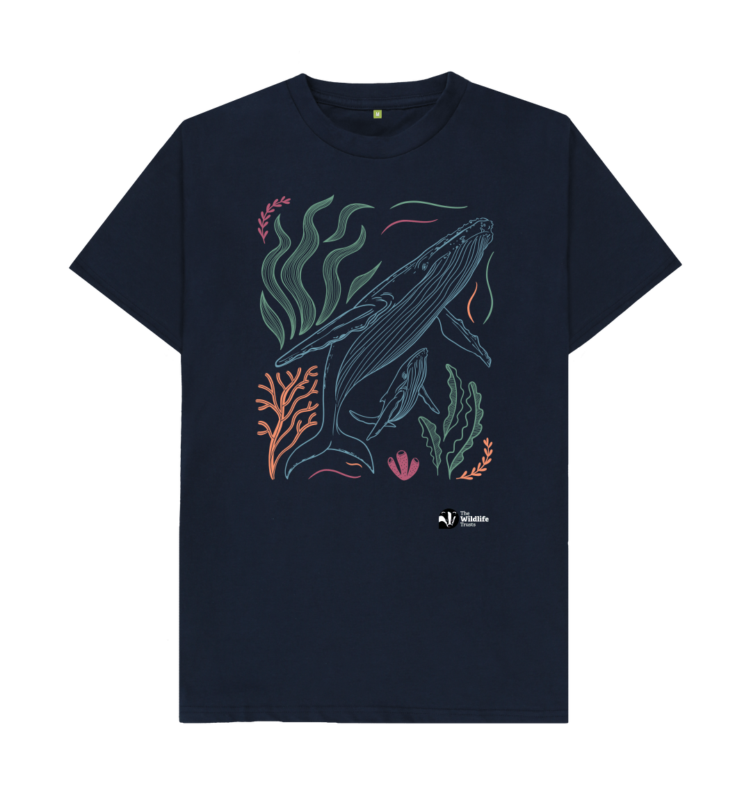 Shirt With Whale Whale Species Unisex Organic Cotton T Shirt