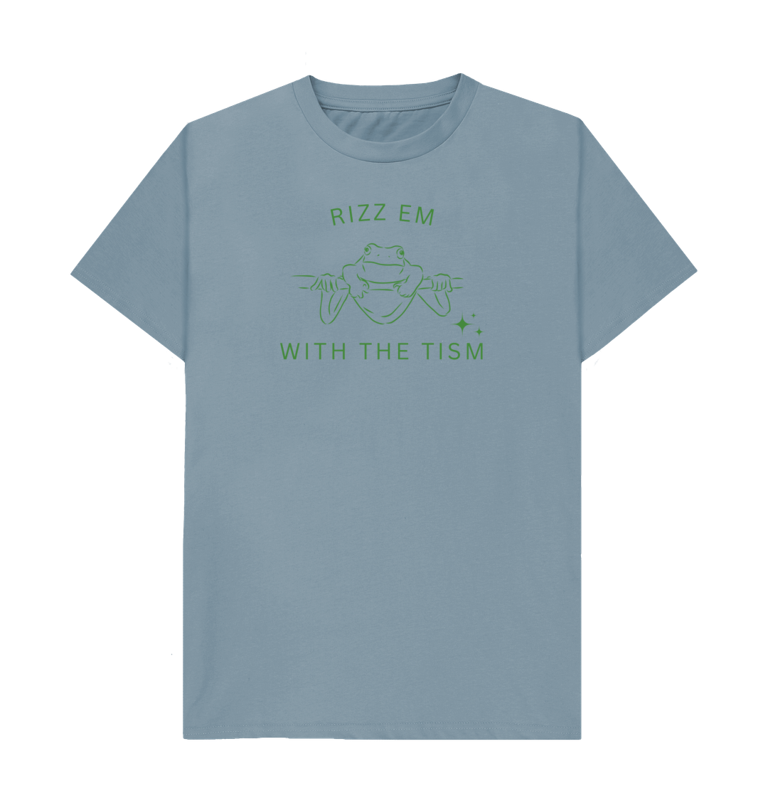 Rizz em with the tism unisex frog graphic tee
