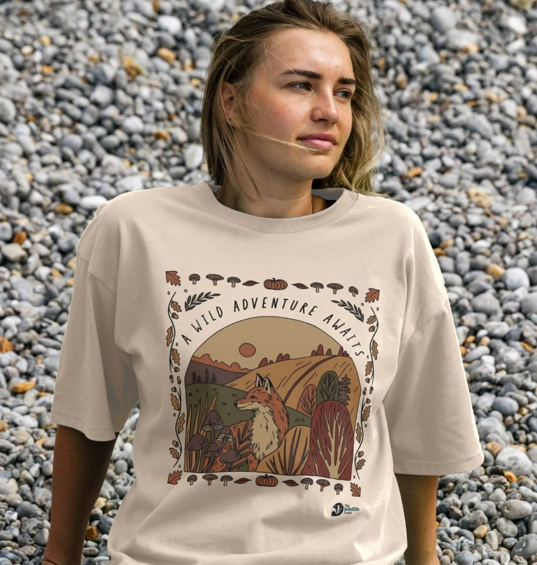 Womens' A Wild Adventure Awaits Oversized T-Shirt