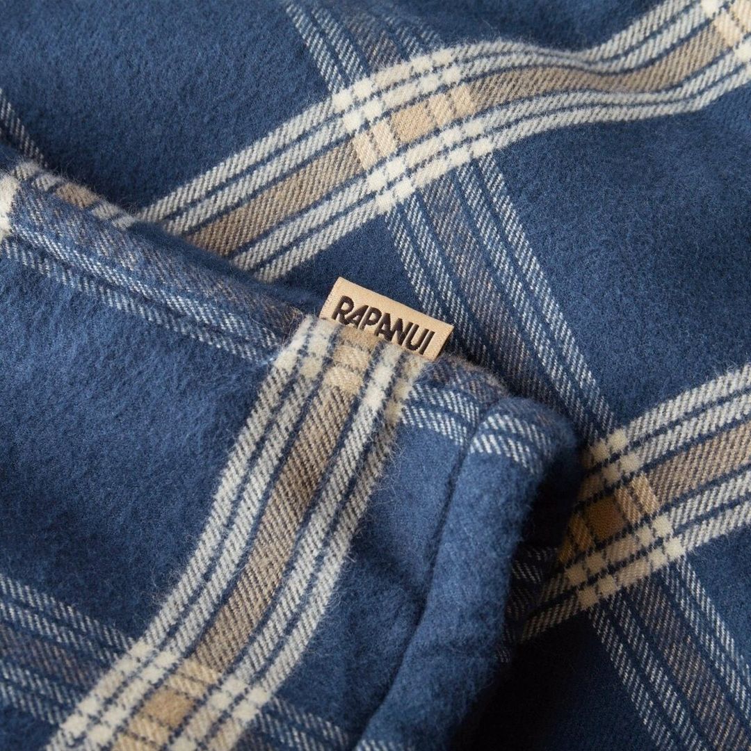 Men's Sherpa Lined Flannel Jacket | Organic Cotton | Rapanui