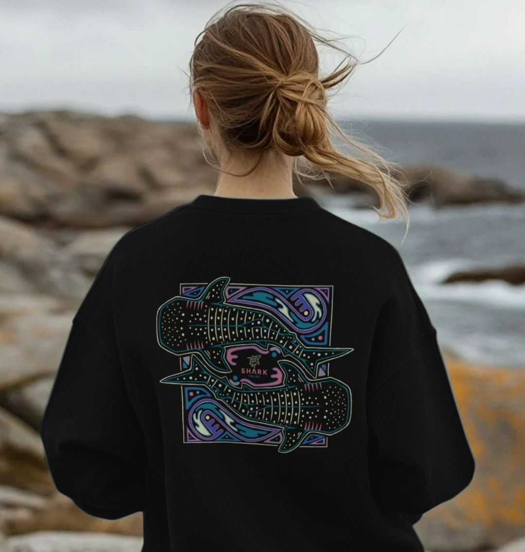 Retro Whale Shark Oversized Jumper