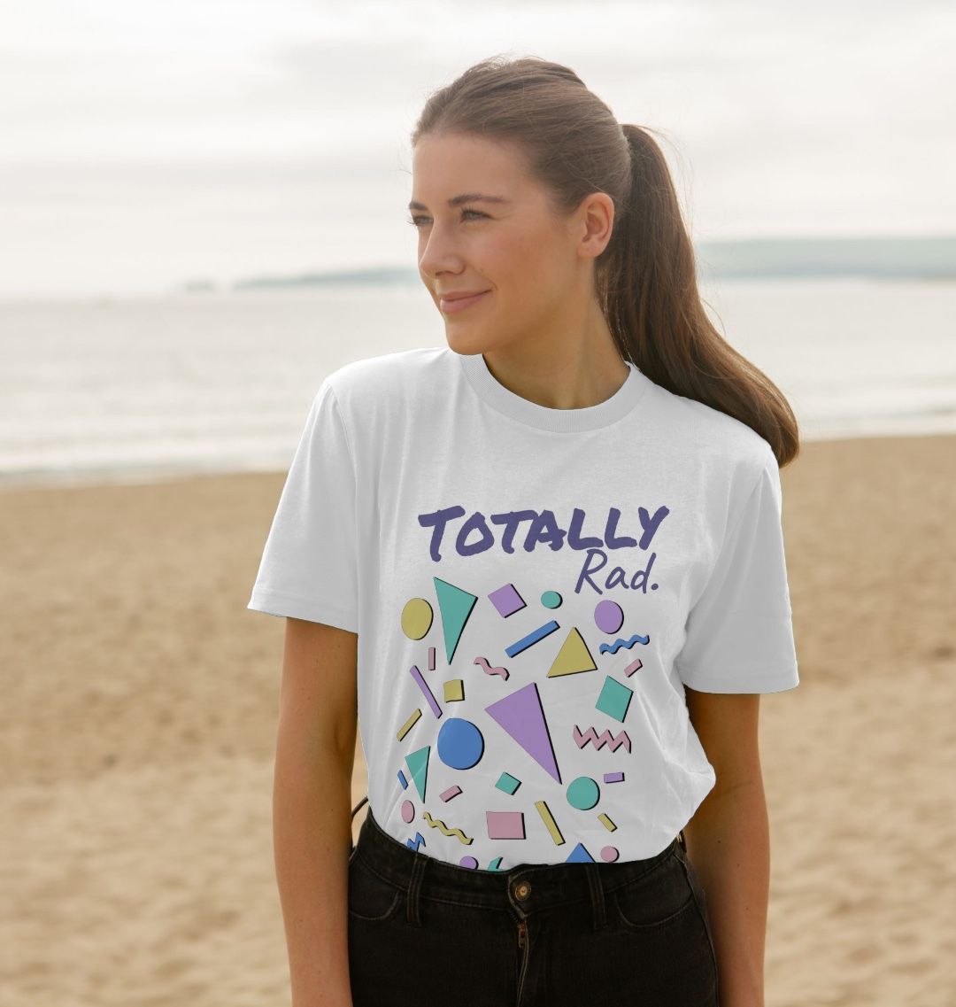 Totally Rad Unisex Organic Cotton T Shirt