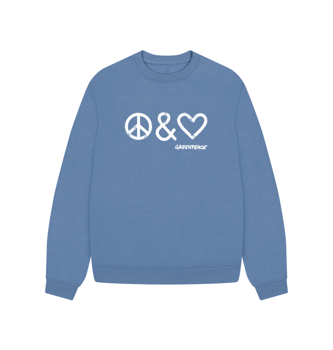Peace and Love Oversized Jumper