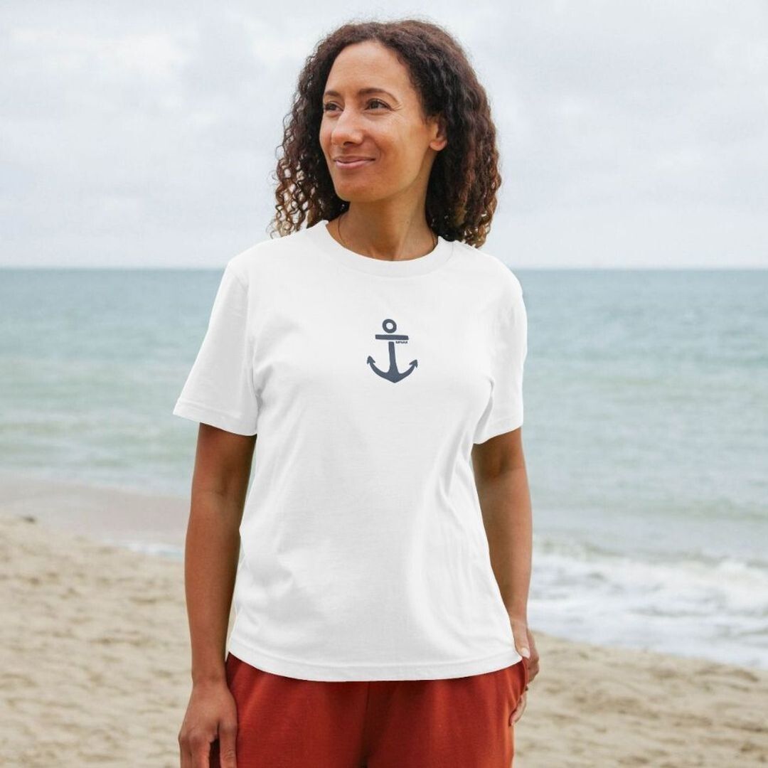 Women's Anchor T-Shirt | Nautical Tee | Rapanui