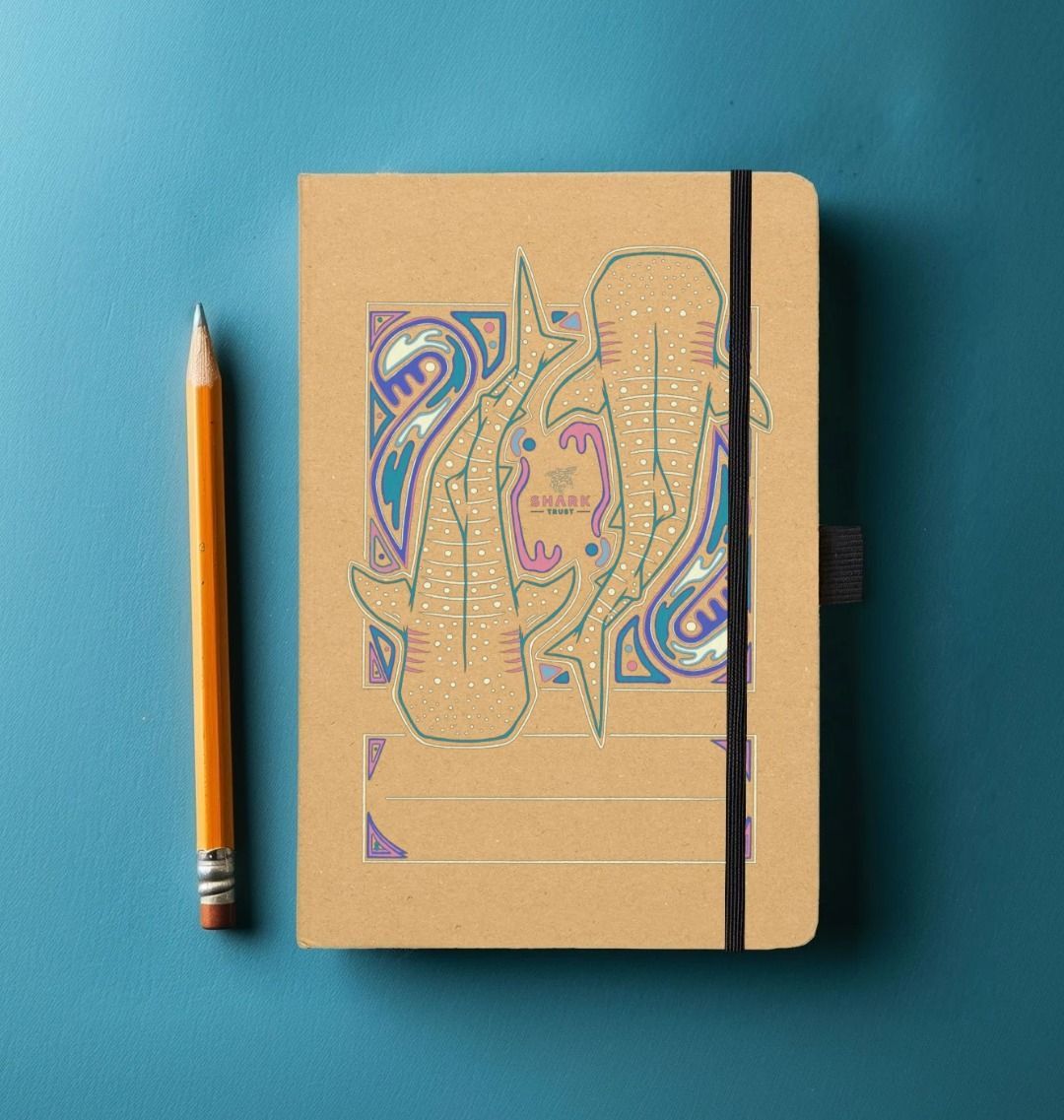 Retro Whale Shark Notebook