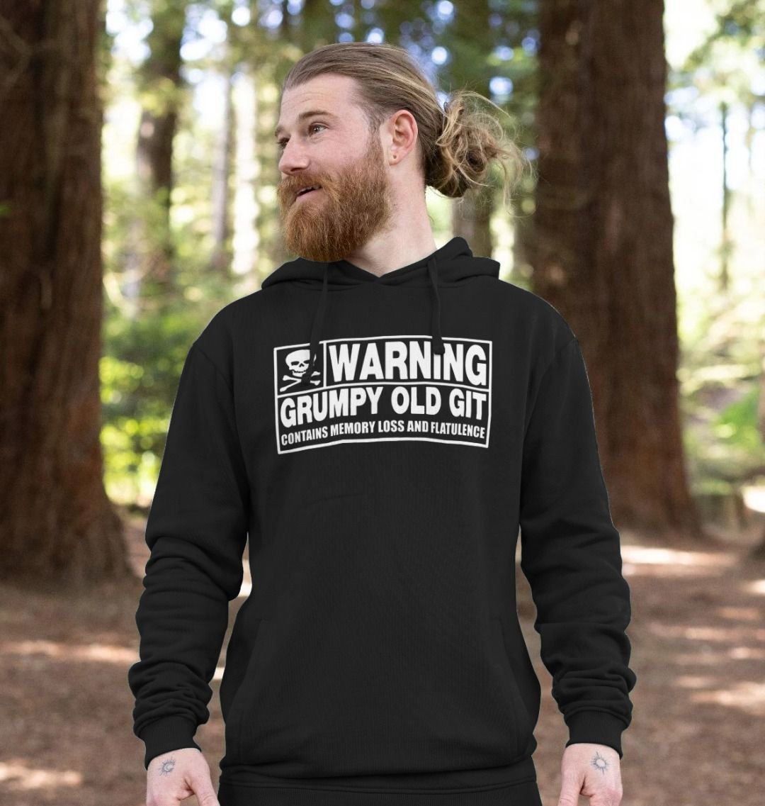 Warning, Grumpy Old Git Hoodie