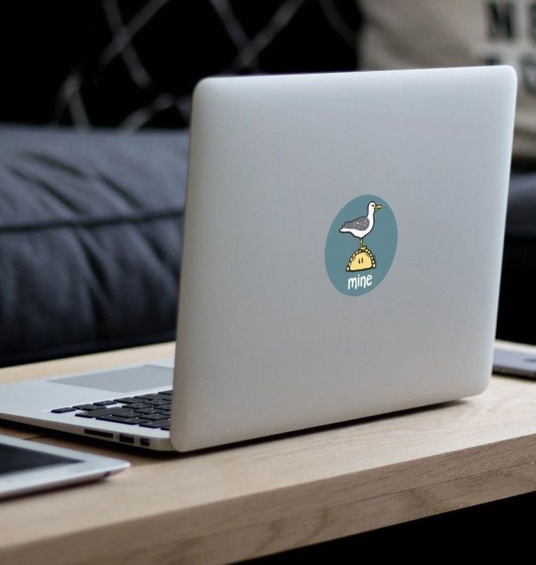 Mine! Seagull and Cornish Pasty sticker