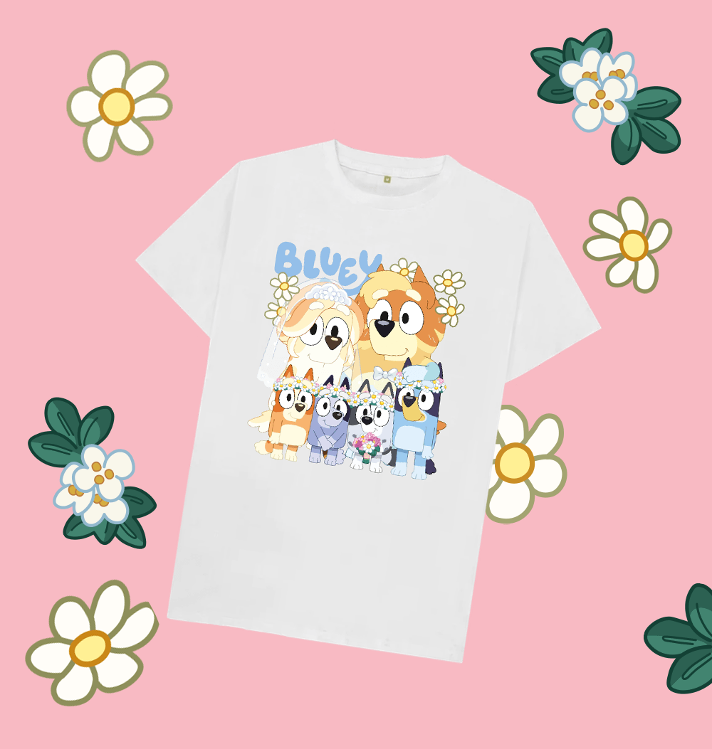 The Sign Family Kids T-shirt | Official Bluey Store