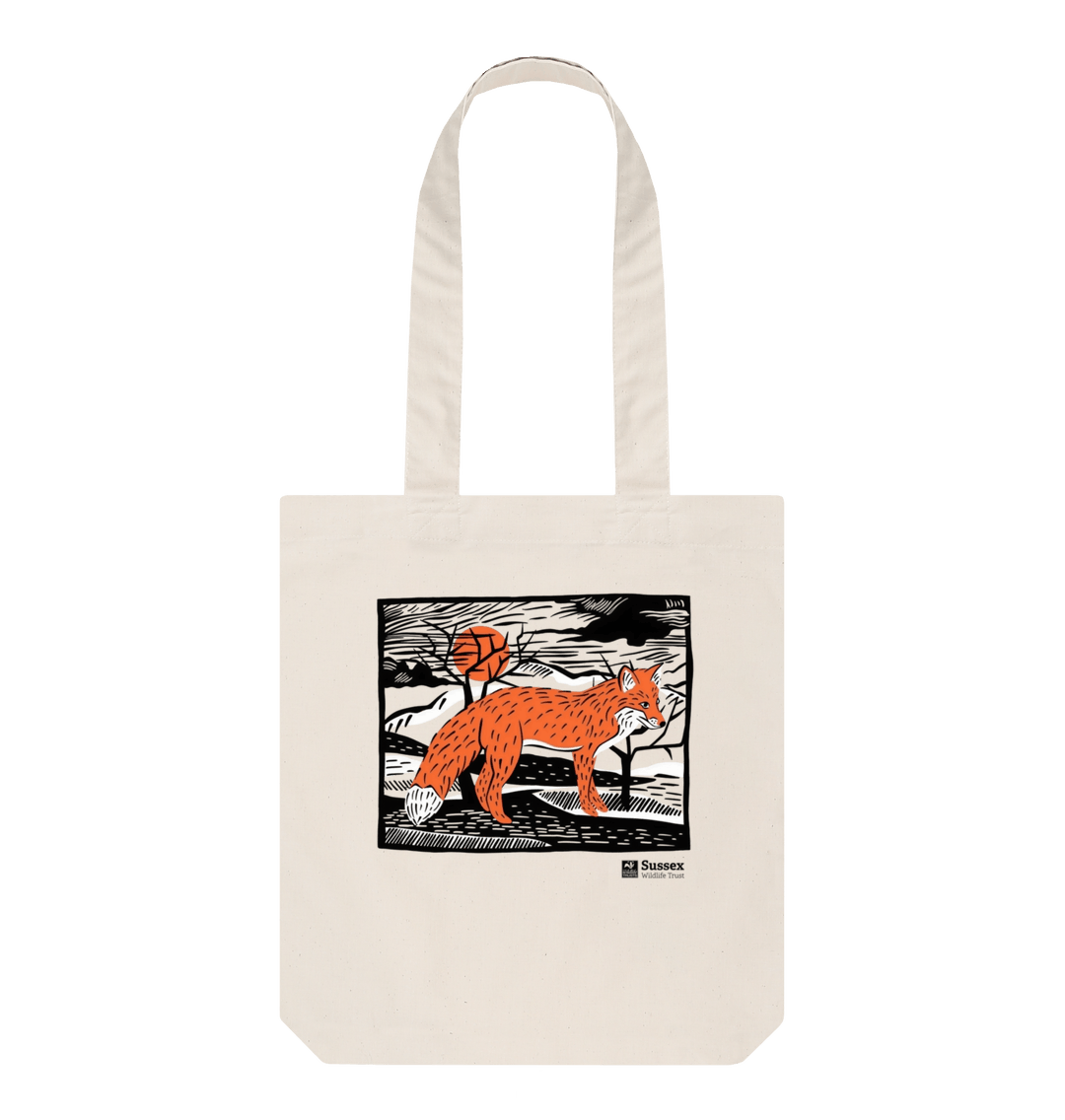 Winter Fox Tote Bag