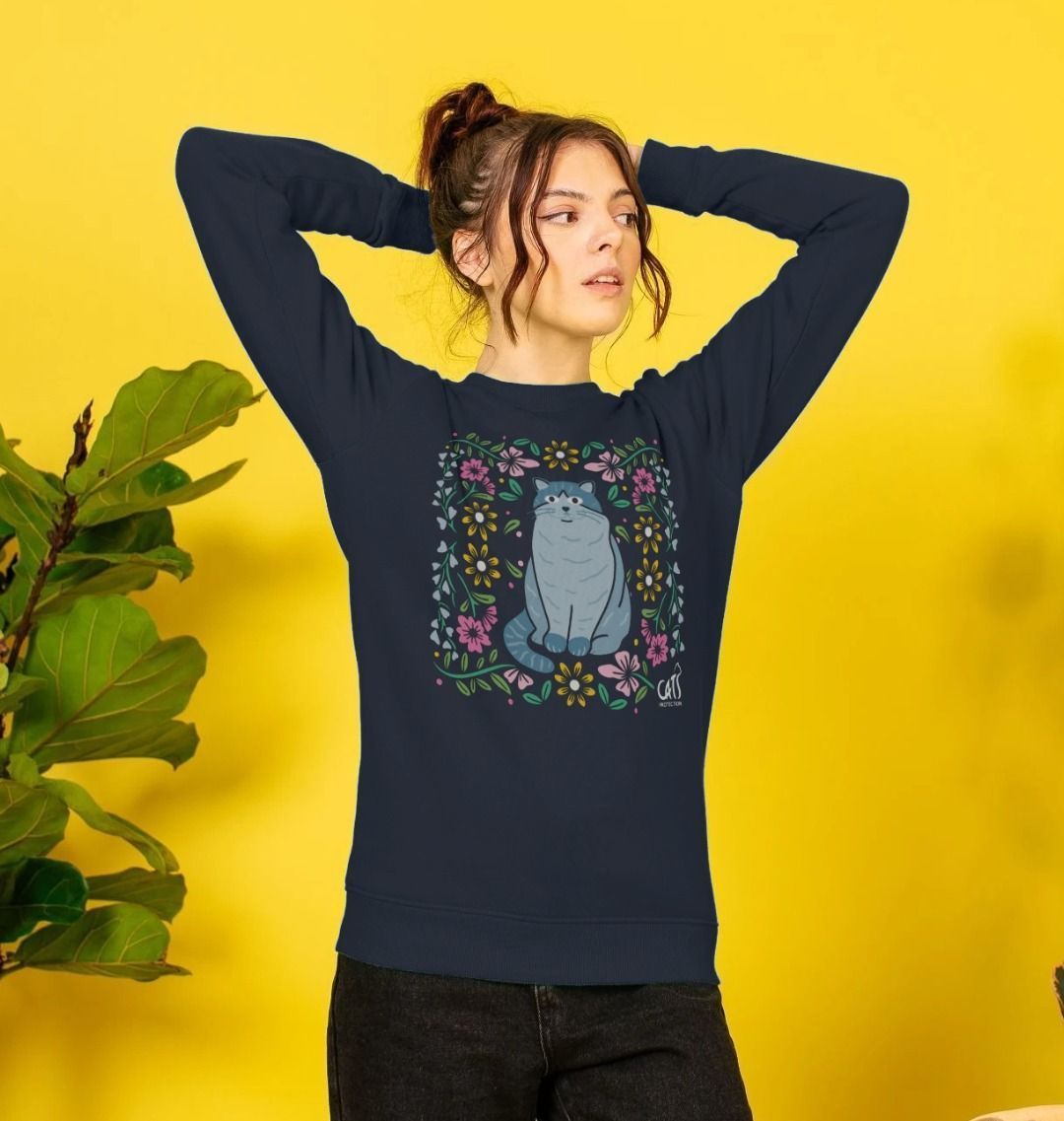 Floral Cat Jumper