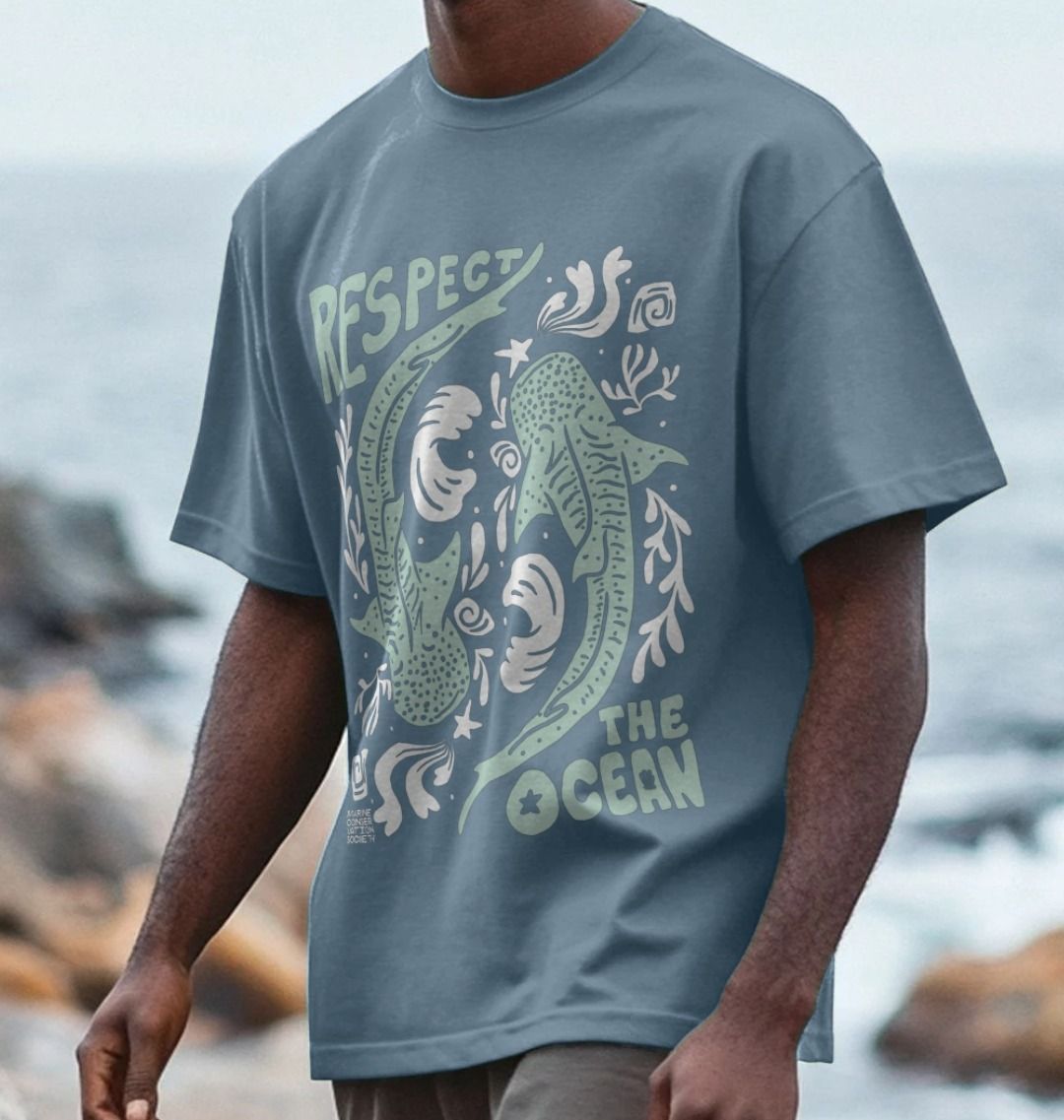 Respect The Ocean Men's Oversized T-Shirt