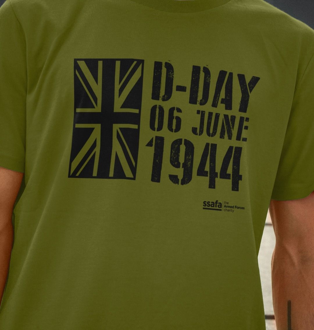 D-Day 06 June 1944 T-shirt (Moss Green) | SSAFA Store