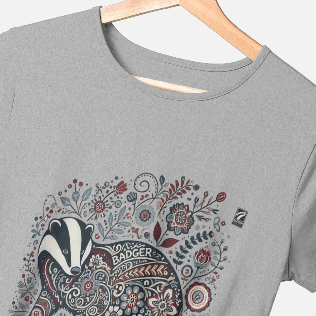 Floral Badger Crew Neck T-shirt