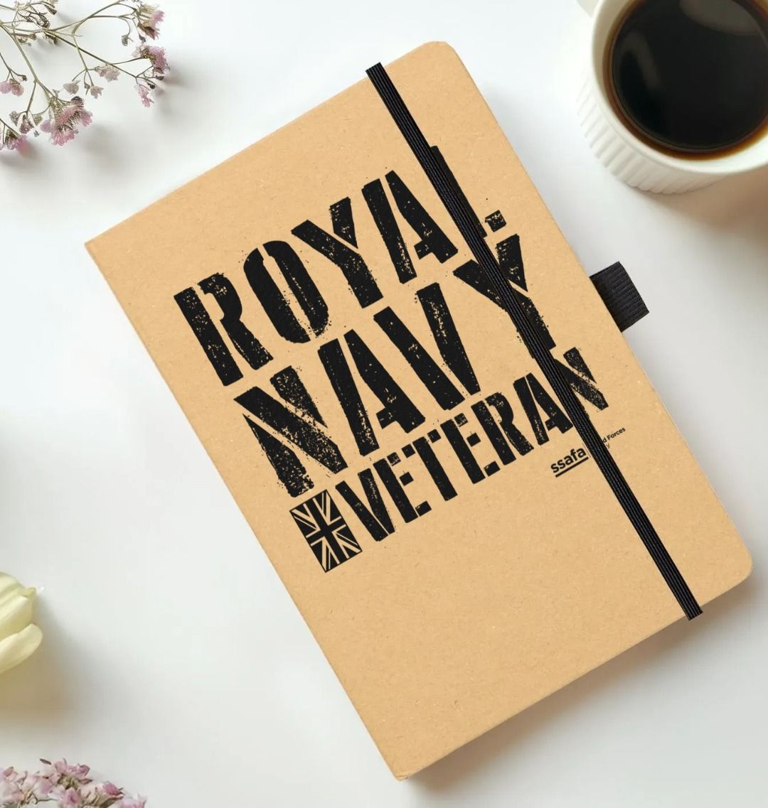 Royal Navy Veteran A5 Kraft Notebook Recycled Paper | SSAFA Store