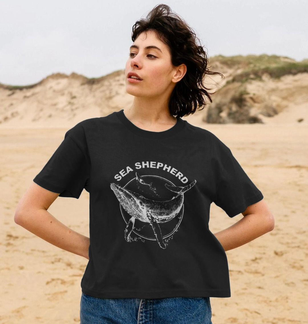 Sea Shepherd Whale Boxy Fit T-shirt | Official Merch