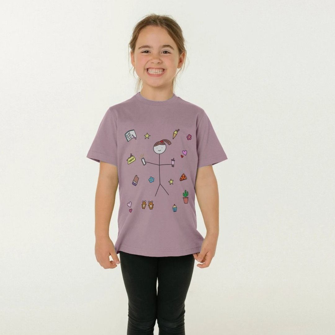 Kids Lottie Brooks doodle T-shirt
