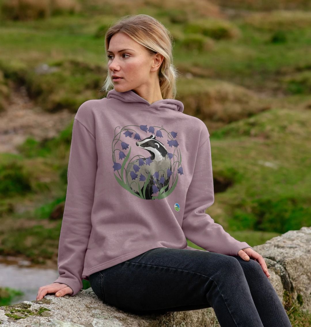 Women's Badger & Bluebells Hoodie