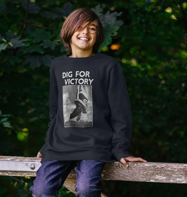 Dig For Victory Slogan Canvas Tote Bag