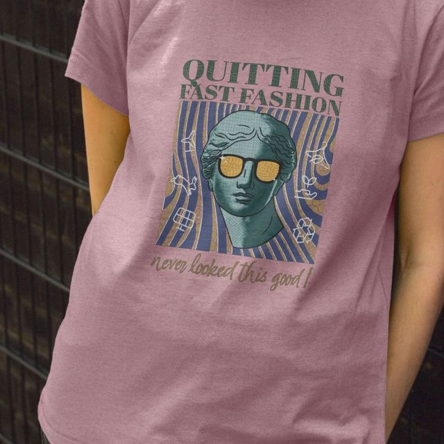 Recycled T-Shirt: Solution Not Pollution (Slim Fit)