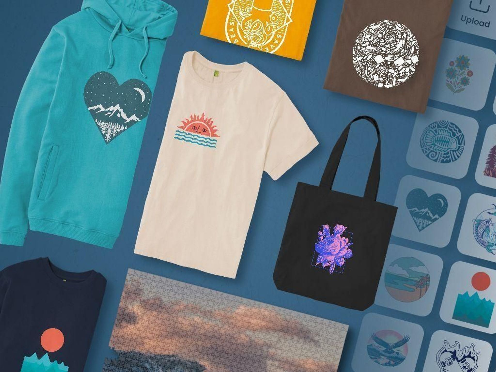 Create customised clothing with our customiser