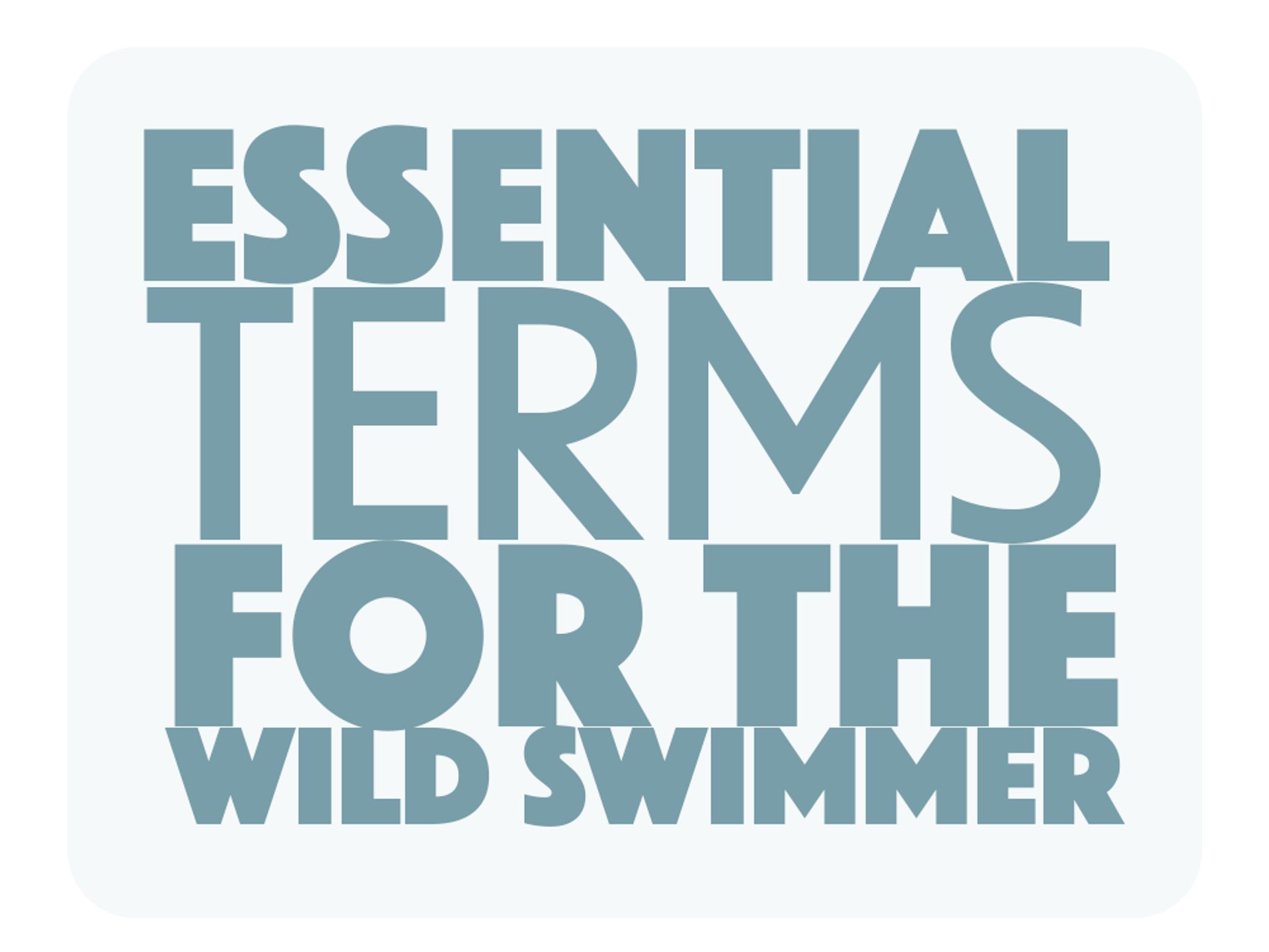 Essential Wild Swimming Terms