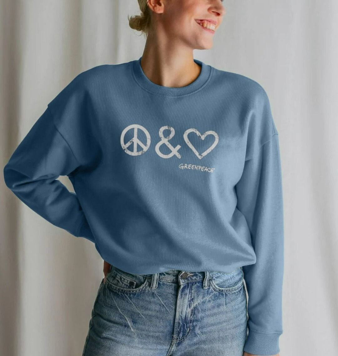 Peace and Love Oversized Jumper
