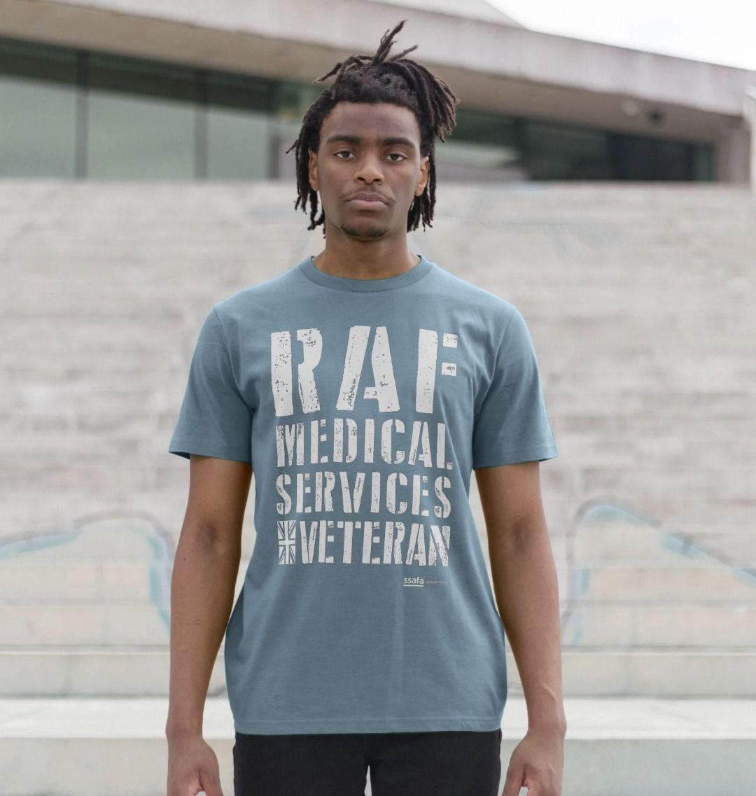 SSAFA RAF Medical Services Veteran T-shirt (Stone Blue) | SSAFA Store