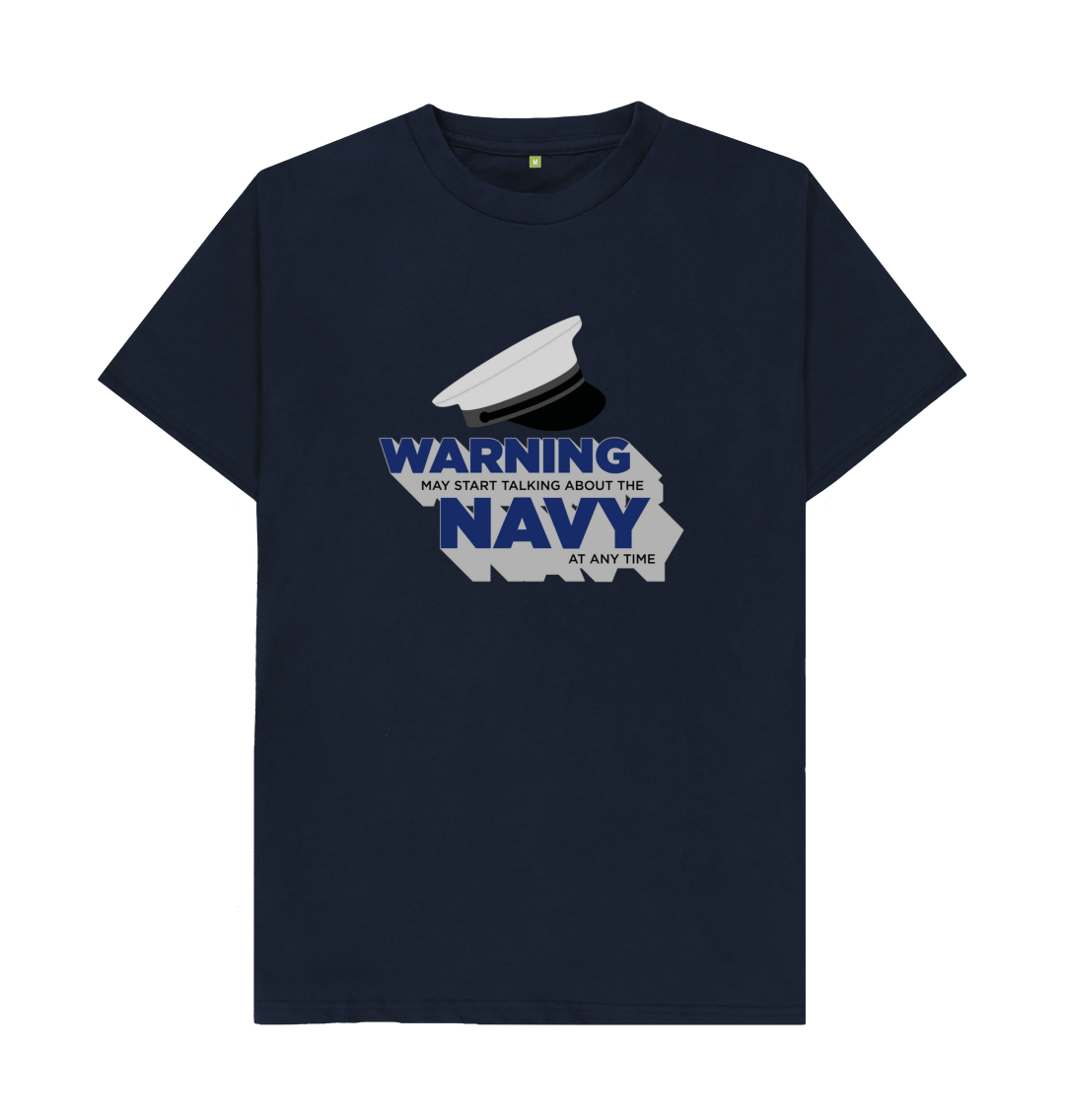 Warning Navy T-shirt (Navy Blue) | SSAFA Store
