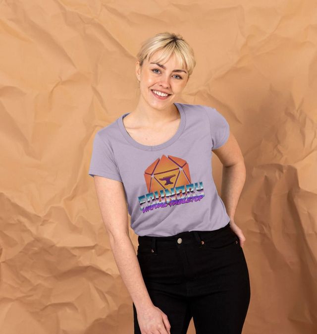 Vaporwave d20 Scoop Tee