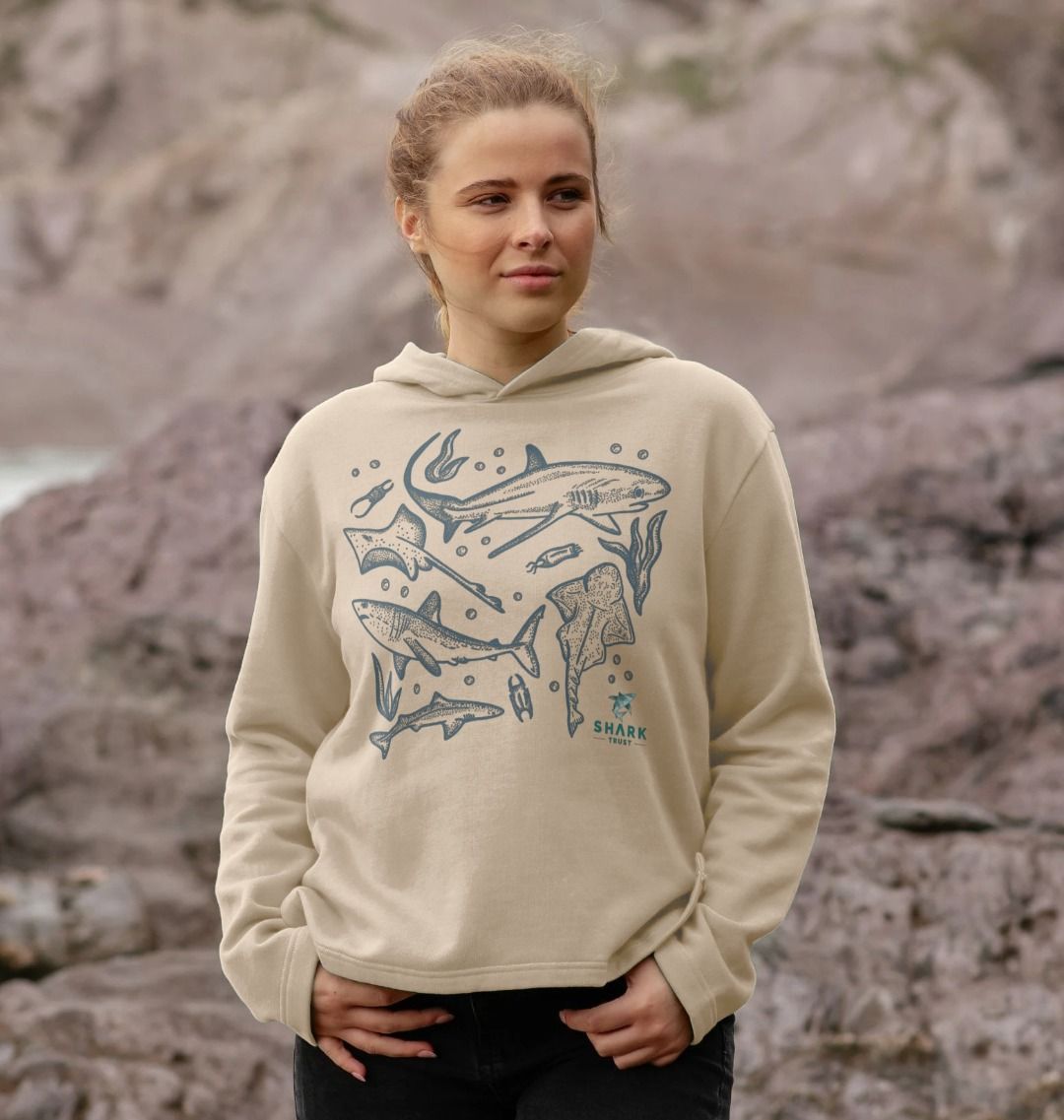 UK Shark Species Relaxed Fit Hoodie | Shark Trust