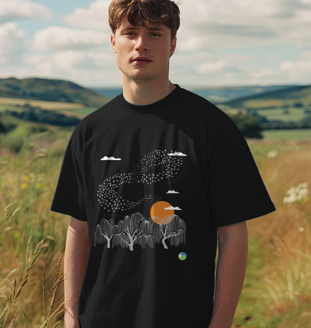 Oversized Starling Murmuration T-shirt