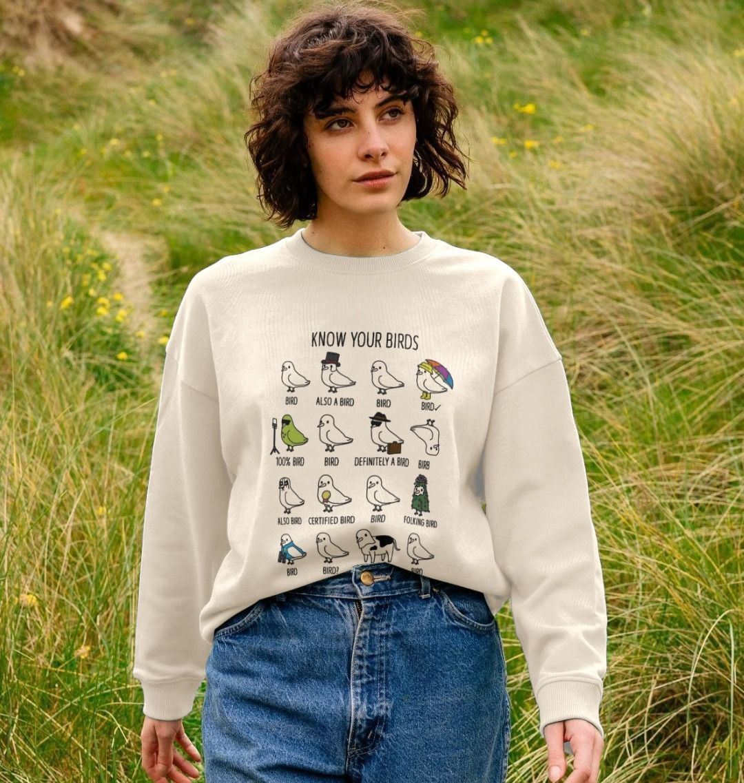 Know Your Birds Oversized Jumper