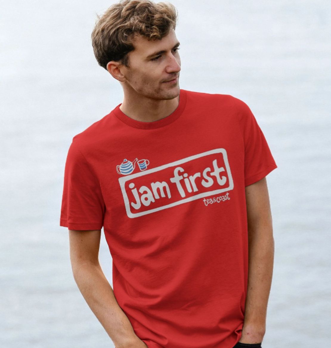 Jam First in Cornwall. Always. Organic Cotton t-shirts