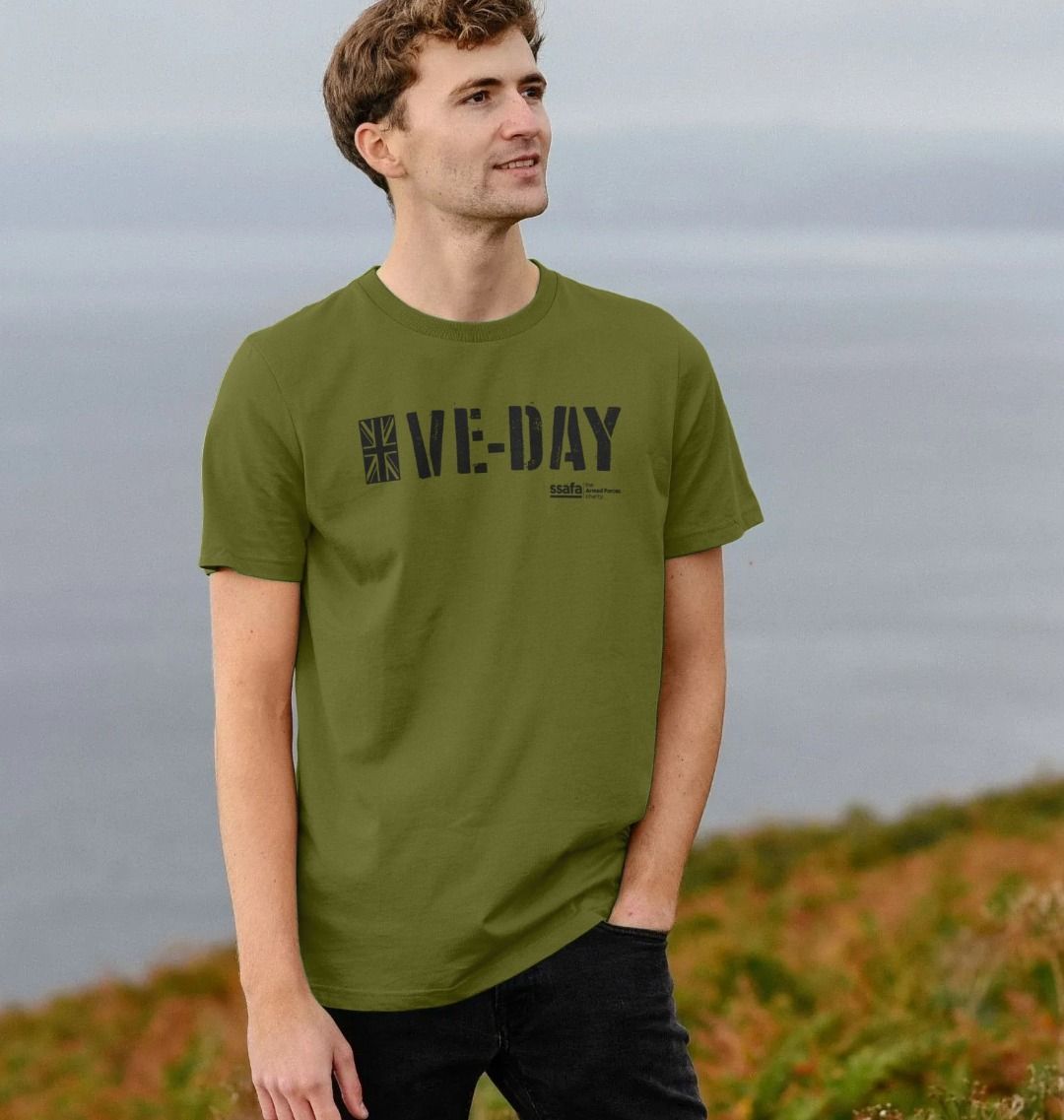 VE-Day T-shirt (Moss Green) | SSAFA Store